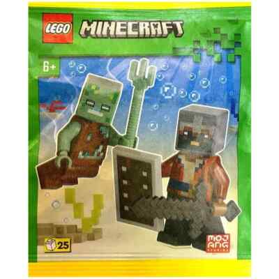 Lego Minecraft Drowned and Hero 662405 Brand New Factory Sealed 2024 | eBay