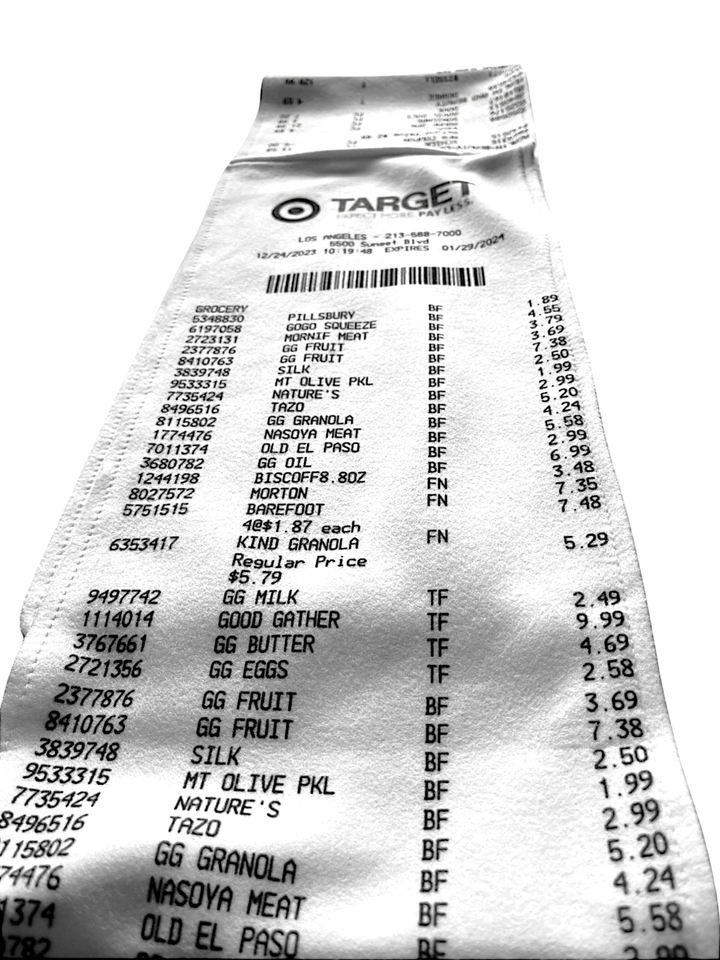 Target Receipt Scarf, Double Sided, Hilarious 100% Fleece Scarf. | eBay