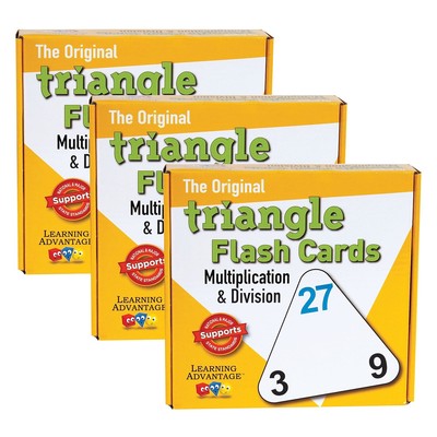 Learning Advantage The Original Triangle Flash Cards - Multiplication ...