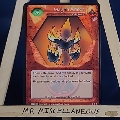 Magi Nation Duel - Magma Armor - Cald Relic - Base Limited * Fire ...