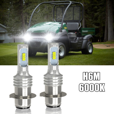 High Power HID LED Headlight H6 Bulbs For Kawasaki Mule 600 610 3000 ...