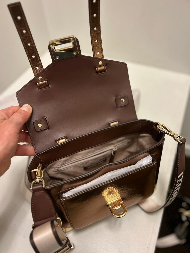 Michael Kors Manhattan Medium Satchel Crossbody Bag Shoulder Handbag ...