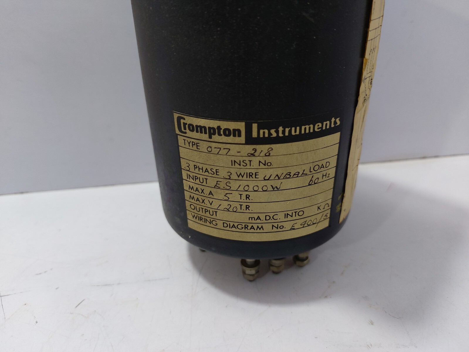 Crompton 077-218 Frequency Meter 600/5A 600/150V | eBay