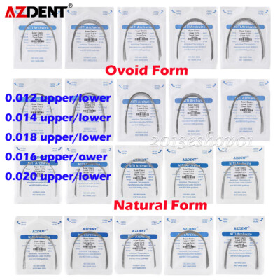 AZDENT Dental Orthodontic Super Elastic Niti Round Arch Wire Ovoid ...