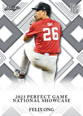 Felix Ong 10-Count Lot 2023 Leaf Perfect Game Nike All-American Rookie ...