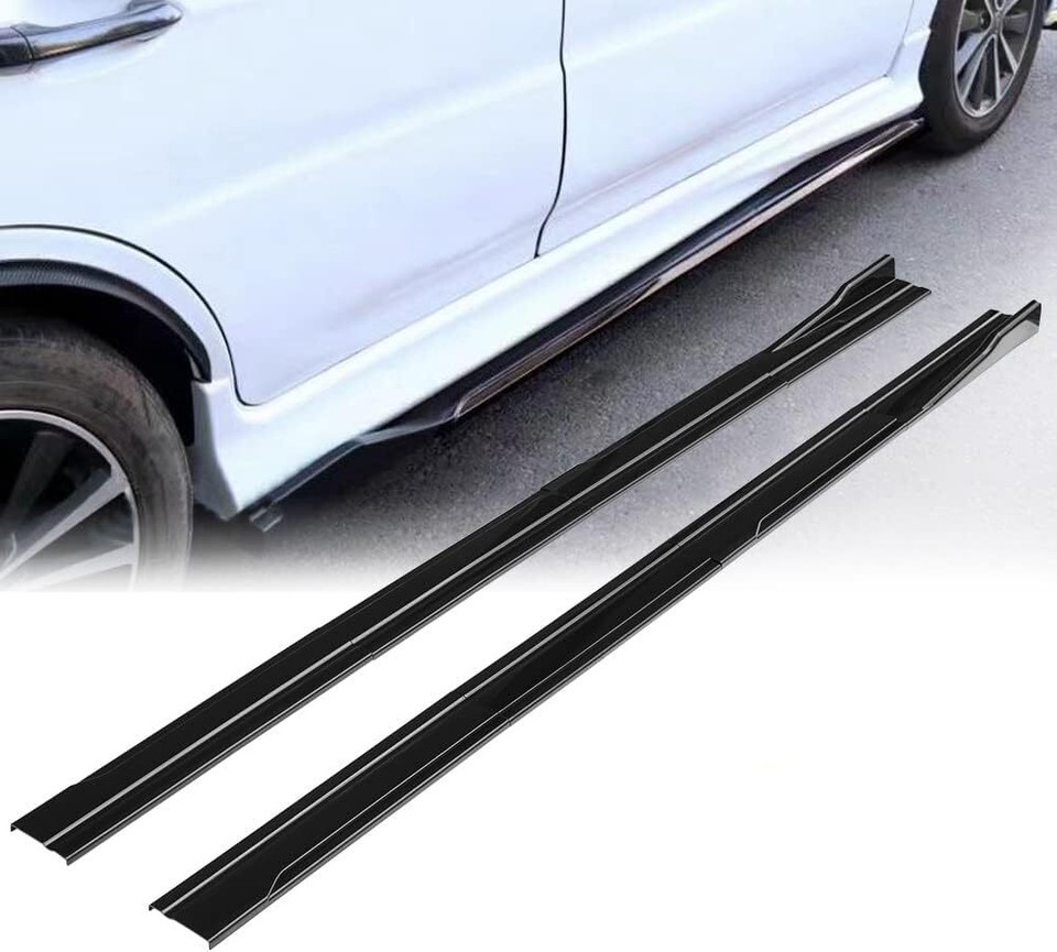 Toyota Sienna 86.6" Side Skirt Extension Splitter Rocker Panel | Gloss ...