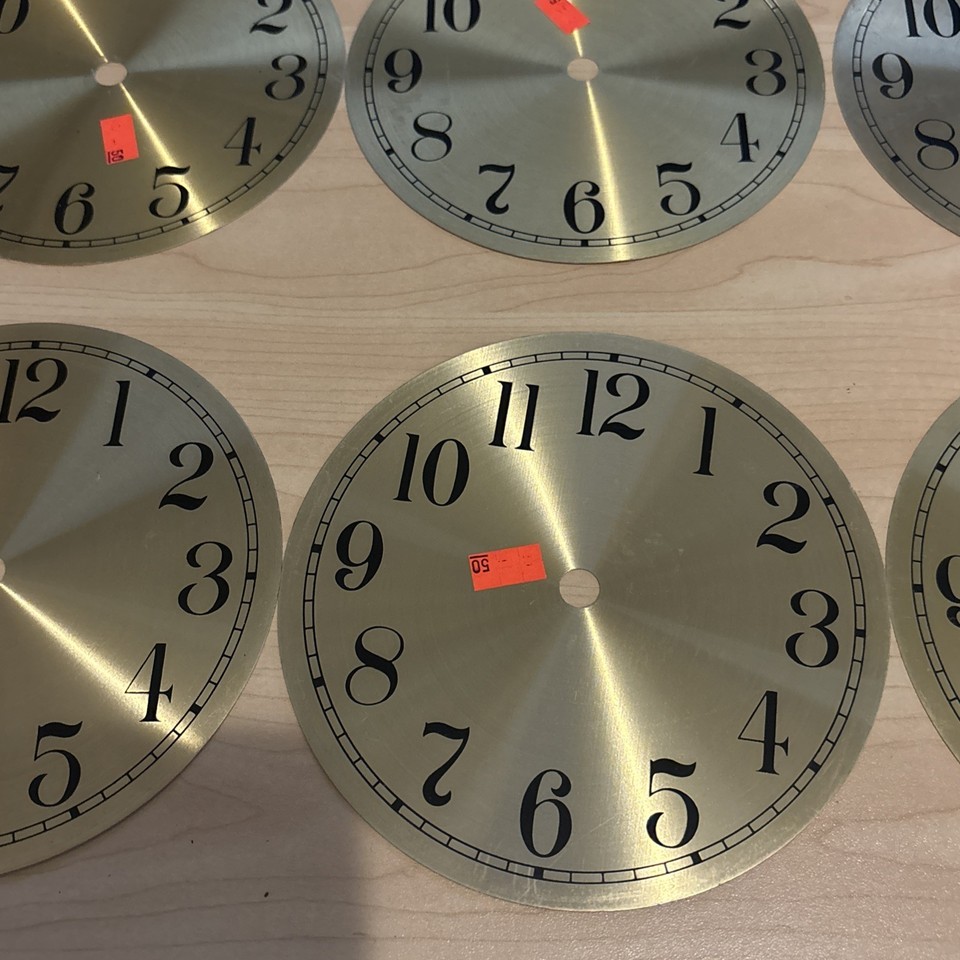 6” Replacement Metal Clock Face Craft Steampunk 6pc Lot | eBay
