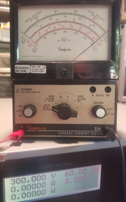 Simpson 228 Leakage Current Safety Tester WORKING 4 IEC 60950 EN61010-1 ...
