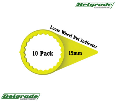 Loose Wheel Nut Indicator for 19mm Nuts Pack of 10 | eBay
