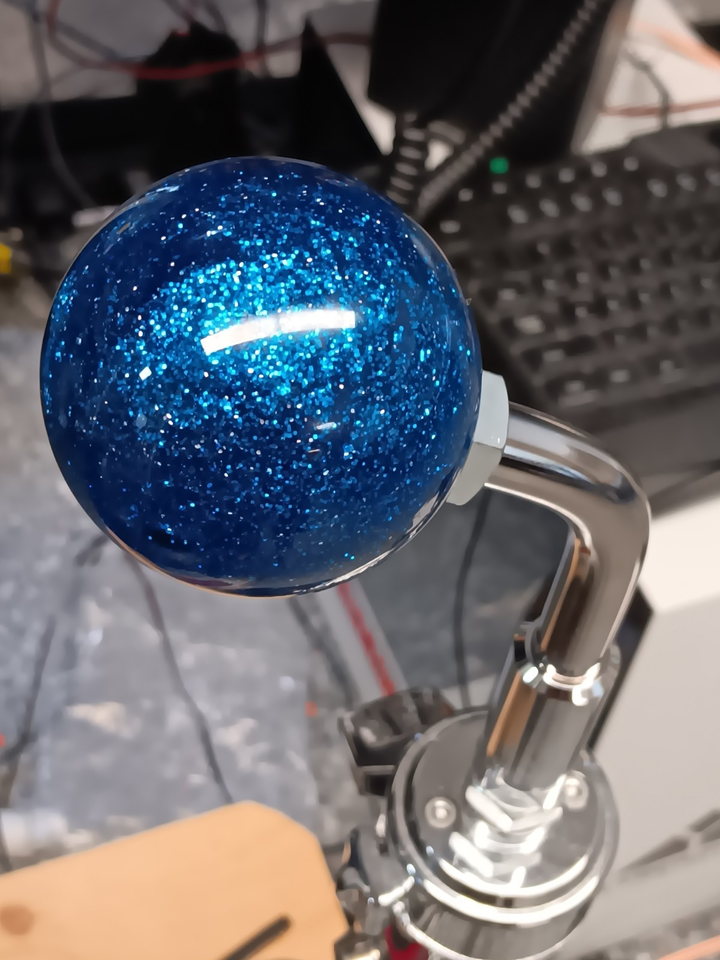 Blue metal flake Ball Swirl semi truck shift knob kenworth peterbilt. 1/2 x 13 | eBay