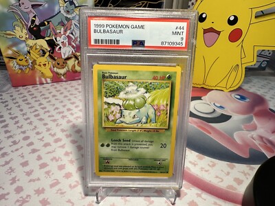 1999 WOTC Pokemon Unlimited Base Set - Bulbasaur #44/102 - PSA 9 NM-MT ...