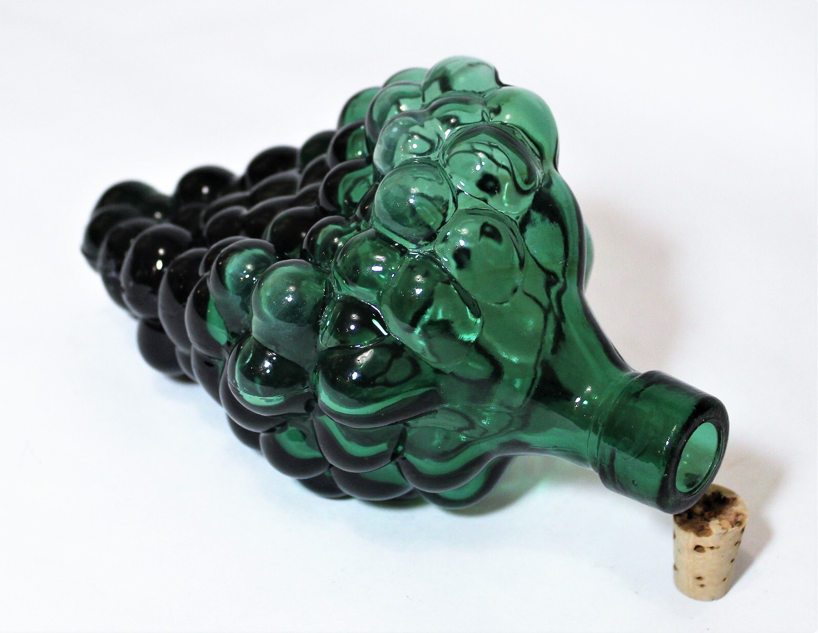 Green Glass Grape Cluster Wine Bottle Decanter | eBay