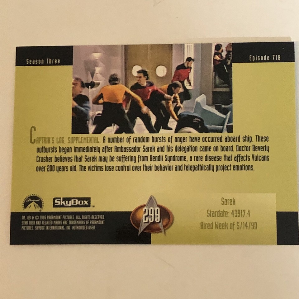 Star Trek TNG Trading Card Season3 #299 Levar Burton | eBay