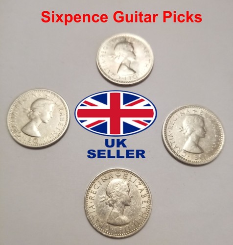Brian May Queen Genuine British Sixpence Guitar Picks - Platinum ...