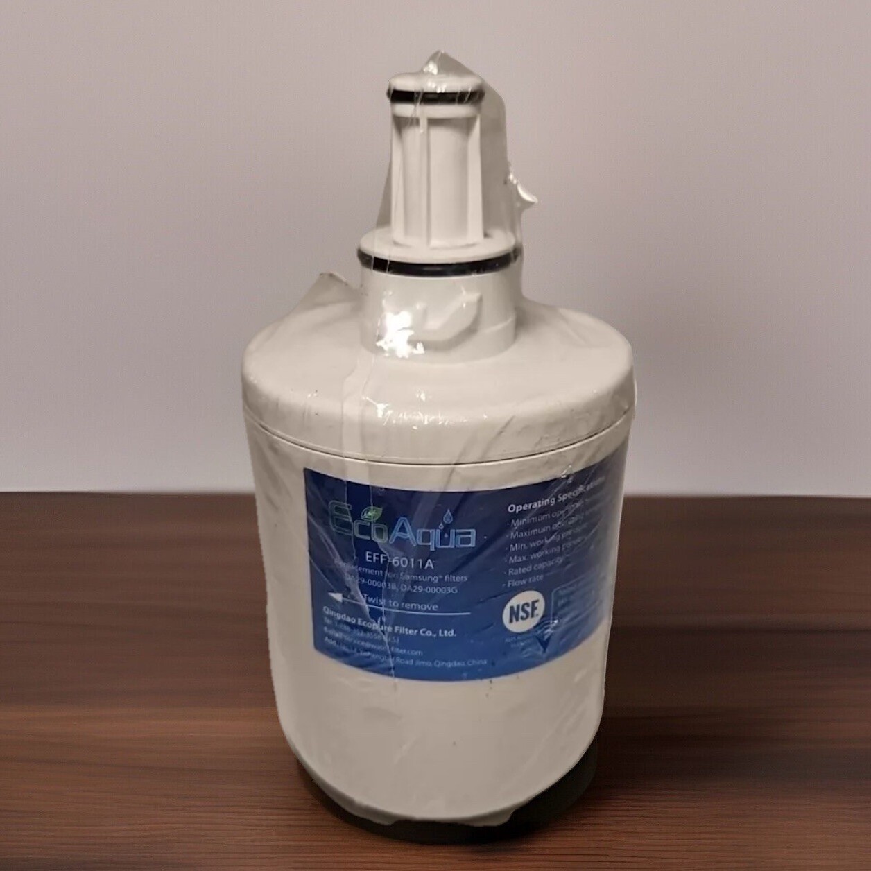 New EcoAqua Refrigerator Filter Replacement for EFF-6011A. B118 ...