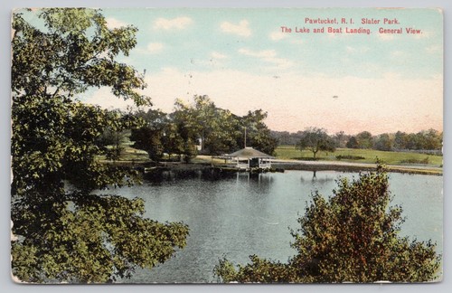 Slater Park Lake And Boat Landing Pawtucket Rhode Island RI DB Postcard ...