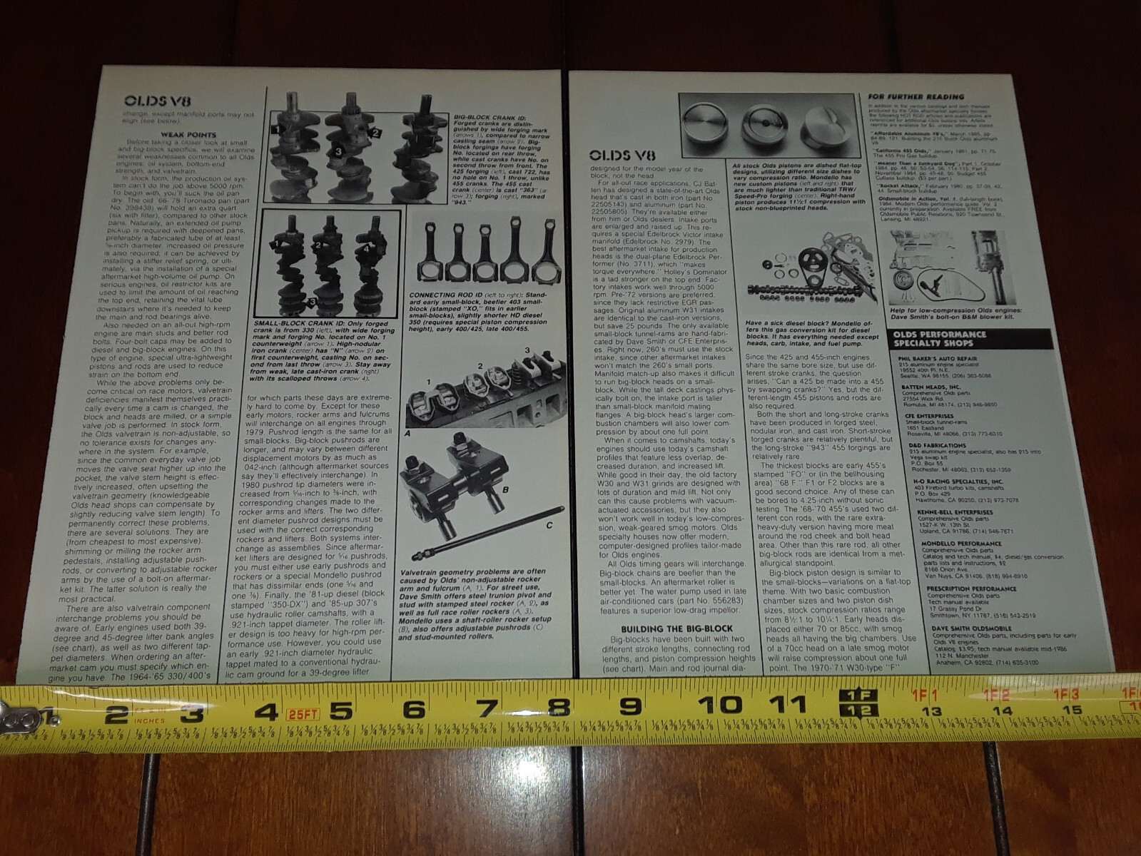 OLDSMOBILE ROCKET V8 ENGINE ORIGINAL 1986 ARTICLE | eBay