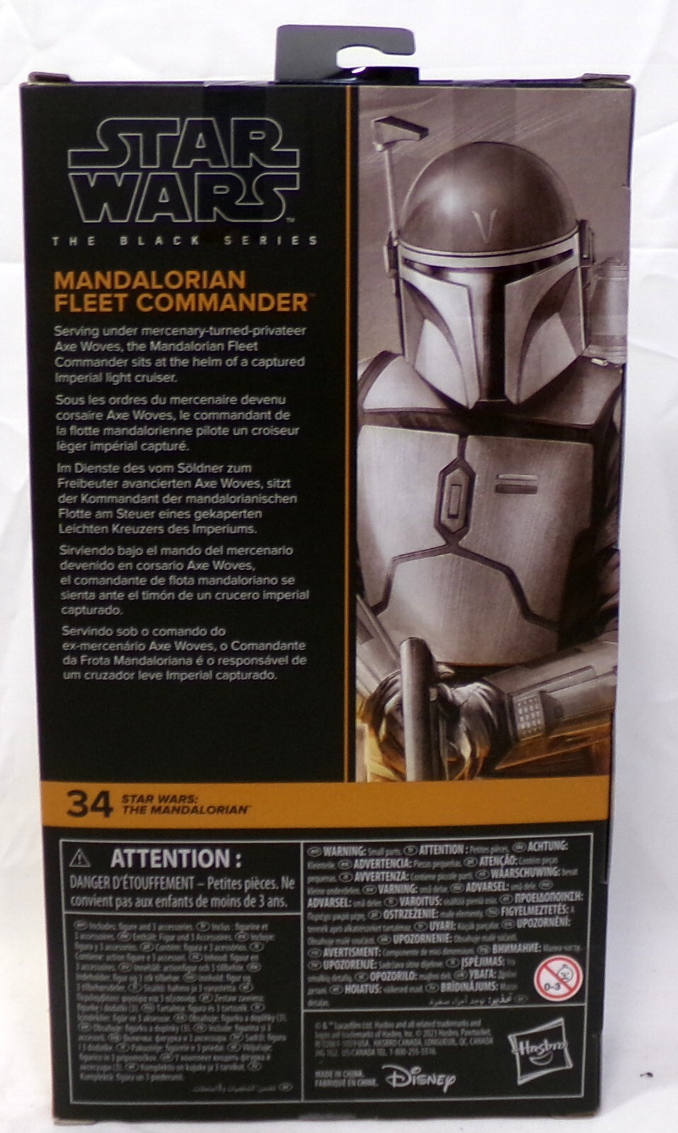 Hasbro Star Wars The Black Series - Mandalorian Fleet Commander Action ...