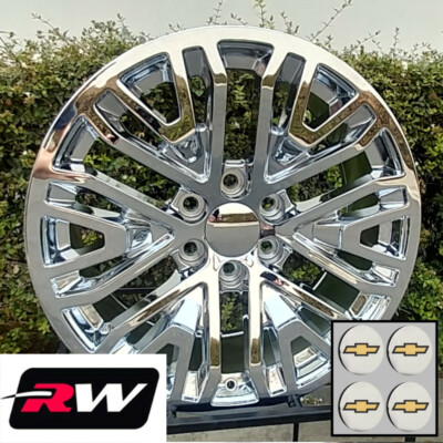 20 inch Chevy Silverado 1500 Replica Wheels Chrome 2019 GM Accessory ...