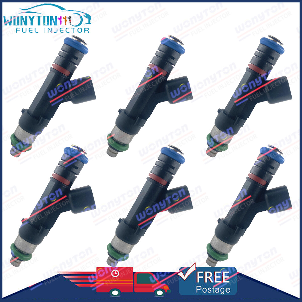 6Pcs EV14 Fuel Injectors 6E5E-A5B For 2006-2009 Ford Fusion 3.0L V6 ...