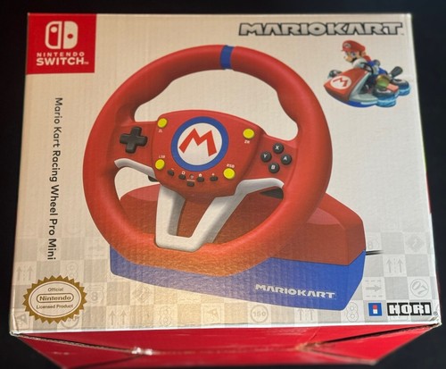 Hori NSW-204U Mario Kart Racing Wheel Pro Mini for Nintendo Switch ...