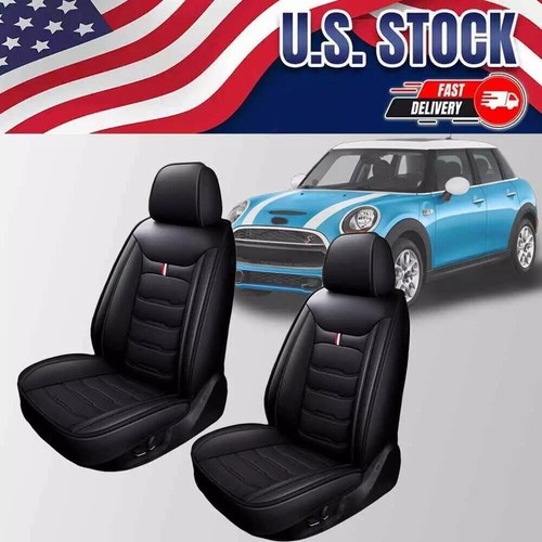 2x Front Seat Cover Protector PU leather Cushion For Mini Cooper 2003 ...
