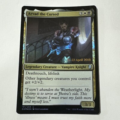 Arvad the Cursed - Foil - Prerelease Promo - Dominaria - MtG - NM | eBay
