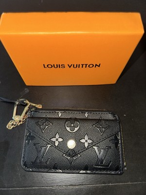 Louis Vuitton Card Holder Recto Verso Black Empriente Leather Key Wallet | eBay