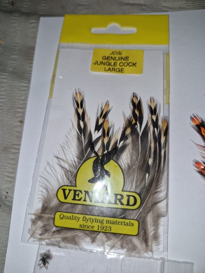 Joblot Feathers Jungle Cock Inc Veniard Fly Tying Materials Flie Lure ...