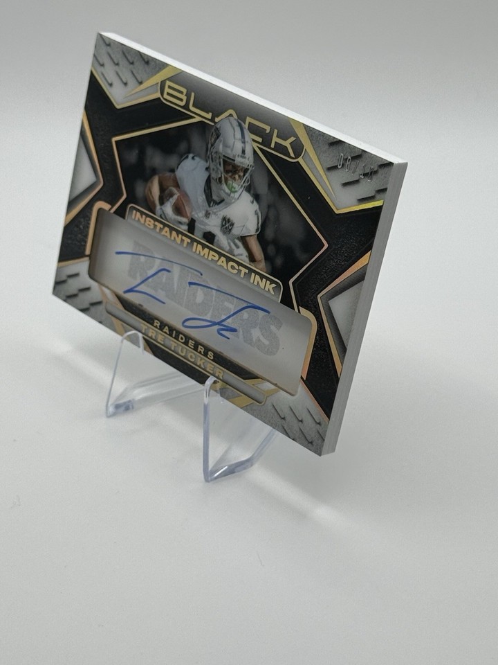 Tre Tucker 2025 Panini Black Instant Impact Ink Gold /10 Auto #III-TTR | eBay