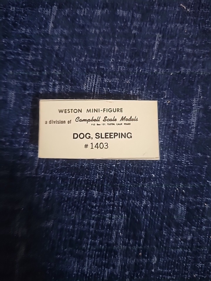 Campbell Scale Models 1403, Sleeping Dog, HO Scale, Painted | eBay