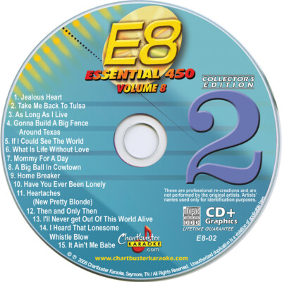 CHARTBUSTER ESSENTIAL KARAOKE CD+G VOL-8 Disc-2 Country Johnny Cash ...
