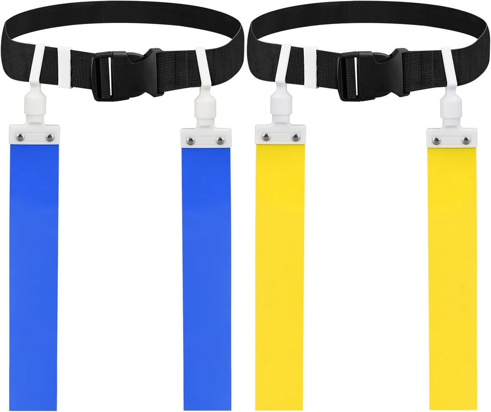 Flag Football Belt, 2/4/10/14Pcs Adjustable Flag Football Belt with ...