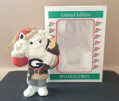Georgia Bulldogs UGA Santa Christmas Ornament, NCAA College Football ...