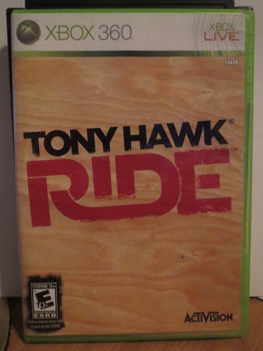 Tony Hawk: Ride (Xbox 360, 2009) GAME DISC WITH CASE AND BOOKLET ONLY ...