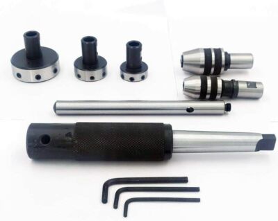 MT3 Shank Threading & Tapping attachment-lathe tailstock die holder set ...