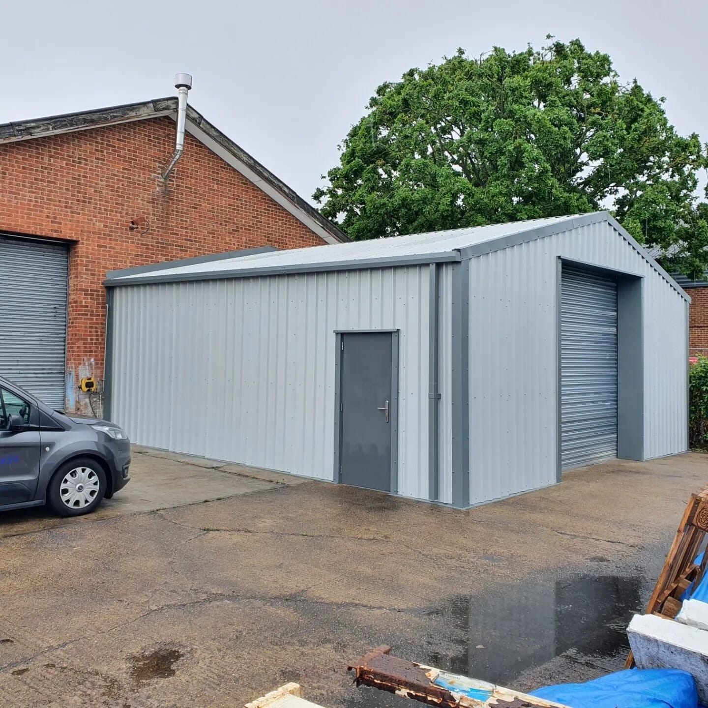 Steel Framed Buildings - Single Garage - 3.5m x 6m x 2.5m Domestic ...