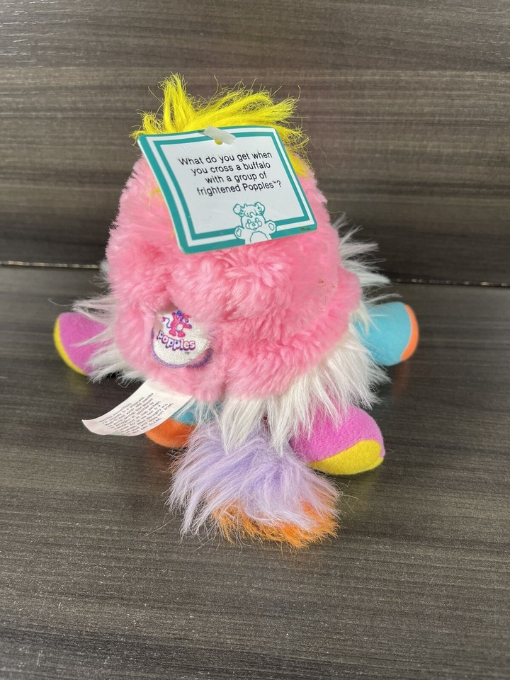 Vintage Popples White Puff Ball American Greetings Plush Stuffed 80s W ...