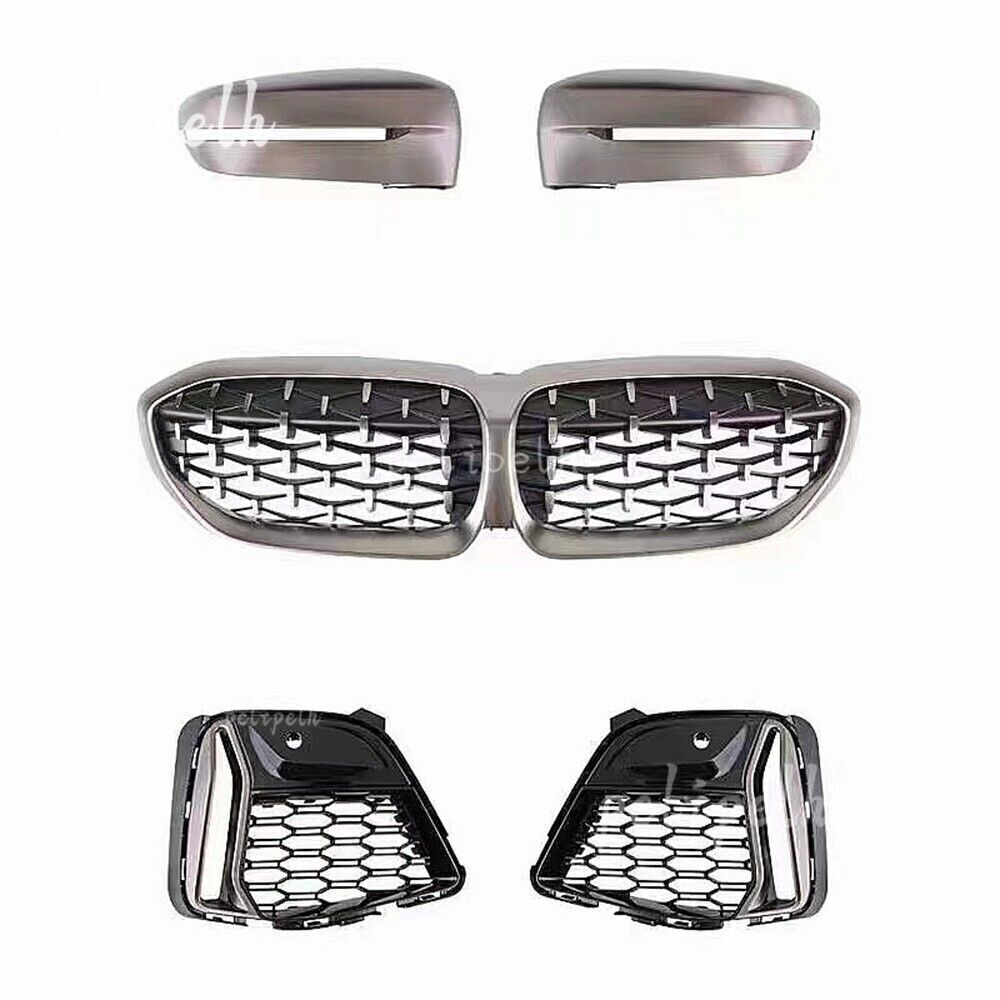 For 2020-2022 BMW 3 Series M340 G20 G28 Fog Lamp Bezel Frame+Grille ...