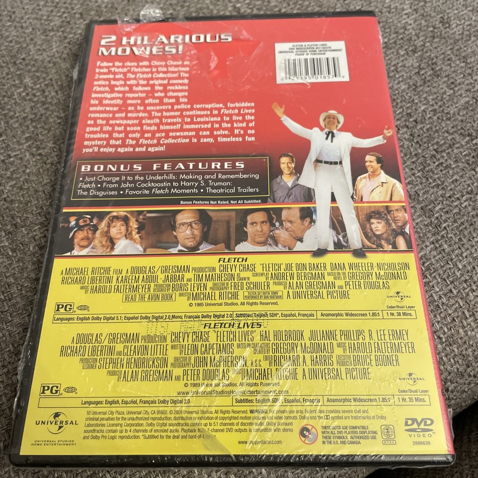 NEW! Fletch / Fletch Lives (Dvd, Double Feature, Chevy Chase, OOP ...