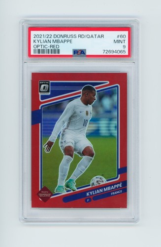 2021-22 Kylian Mbappe Panini Donruss Optic World Cup Red France Card 5/ ...