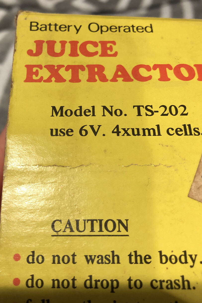 Vintage Taisan Juicer Extractor Tested & Works Battery Operated New Old ...