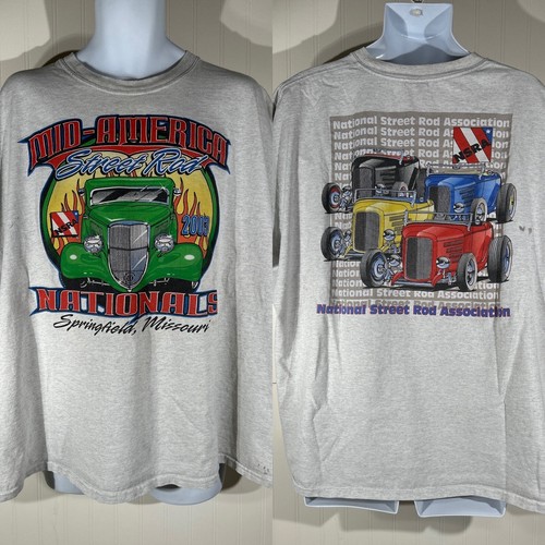 NSRA Shirt Men's 2X Gray Street Rod National Street Rod Association ...