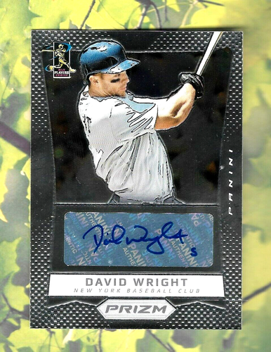 DAVID WRIGHT 2012 PANINI 1ST YR OF PRIZM AUTOGRAPH AUTO #DW MLB METS ...