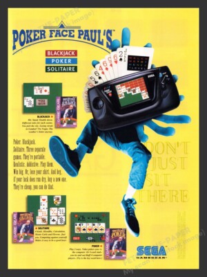 Poker Face Paul's Poker Video Game 1990s Print Advertisement Ad 1994 | eBay
