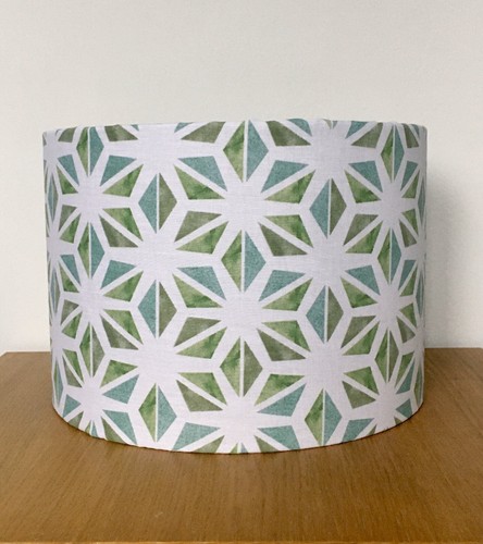 Handmade Lampshade Green Geometric Pattern Ceiling Pendant Table Lamp ...