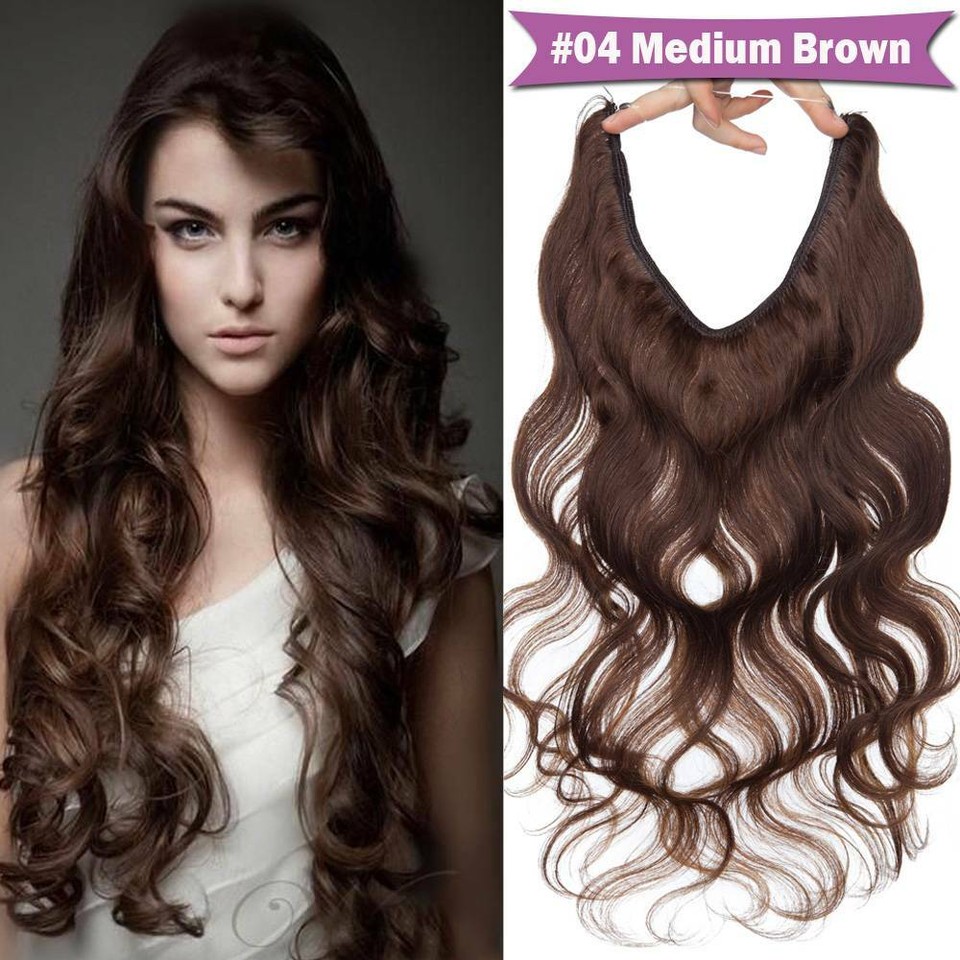 Hidden Secret One Piece Weft Wire on 100% Real Hair Human Extensions ...