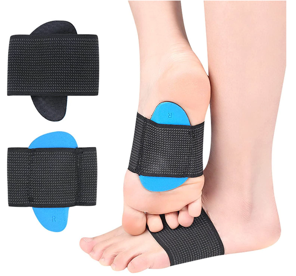 PAIR FOOT ARCH SUPPORT FLAT FEET FALLEN ARCH PLANTAR FASCIITIS INSOLE ...