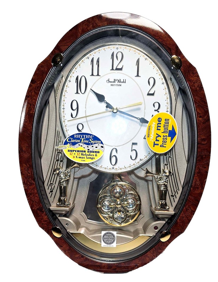 Vintage Rhythm Clock Musical Motion Clock 4MJ427 - 30 Melodies! | eBay
