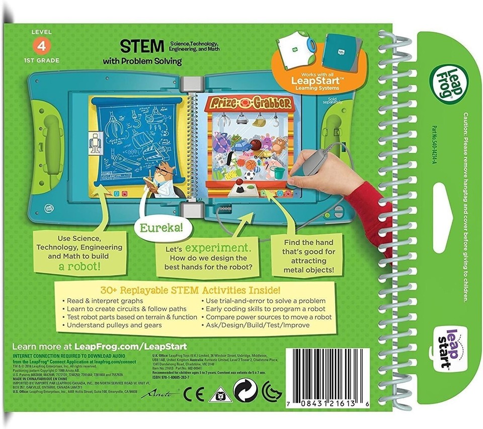 LeapFrog LeapStart 1st Grade STEM Activity Book Level 4, 1st Grade | eBay